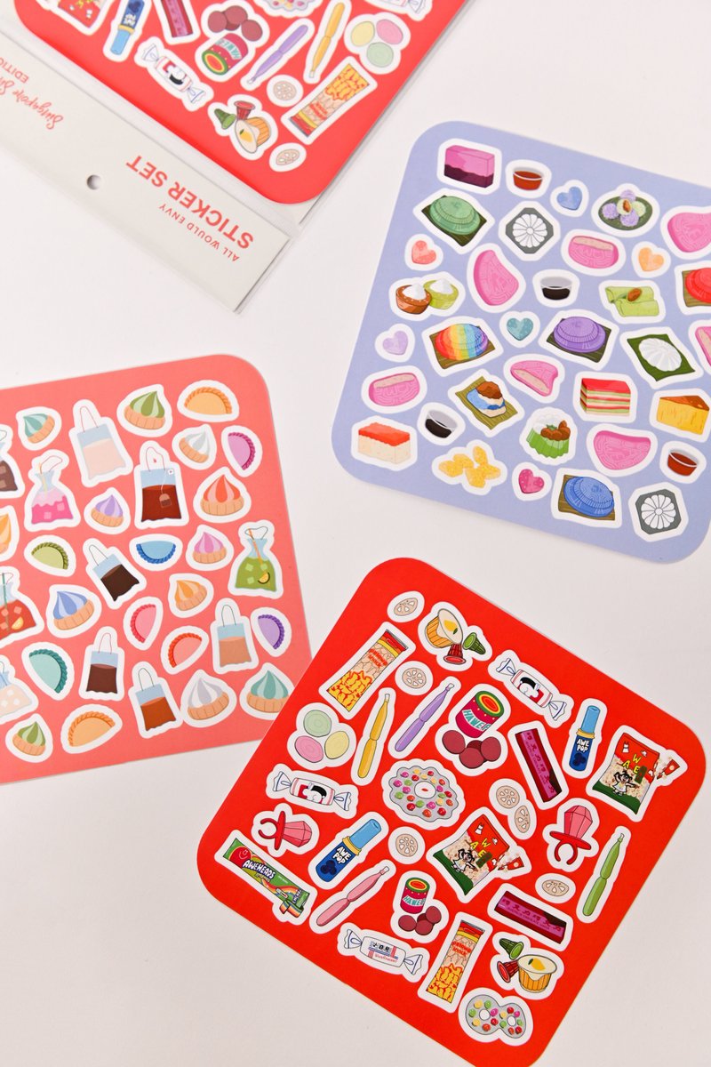 SINGAPORE SNACKS STICKER PACK | All Would Envy
