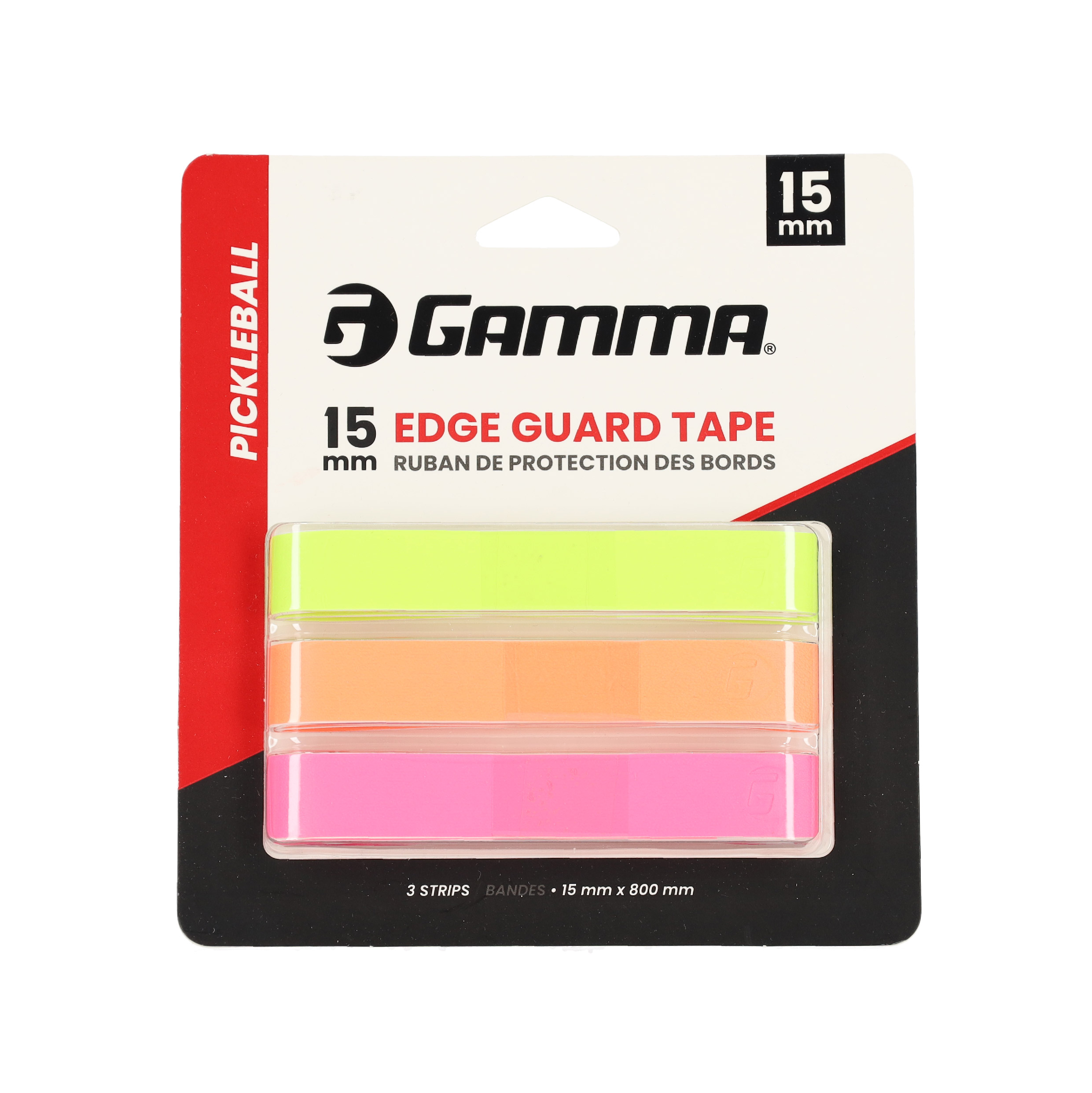 Pickleball Paddle Edge Guard Tape (15mm x 3pc) (Neon) | Apex Active