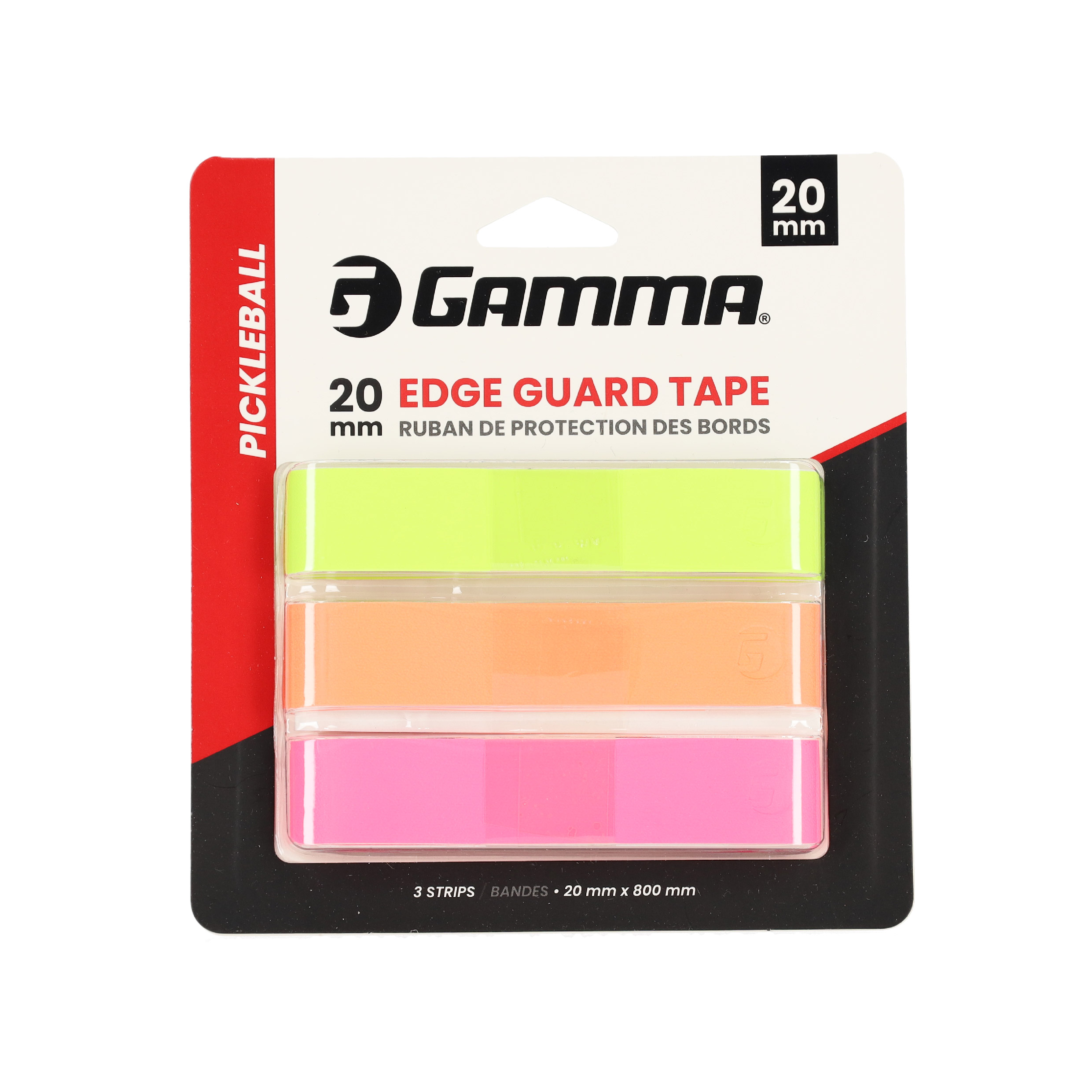 Pickleball Paddle Edge Guard Tape (20mm x 3pc) (Neon) | Apex Active