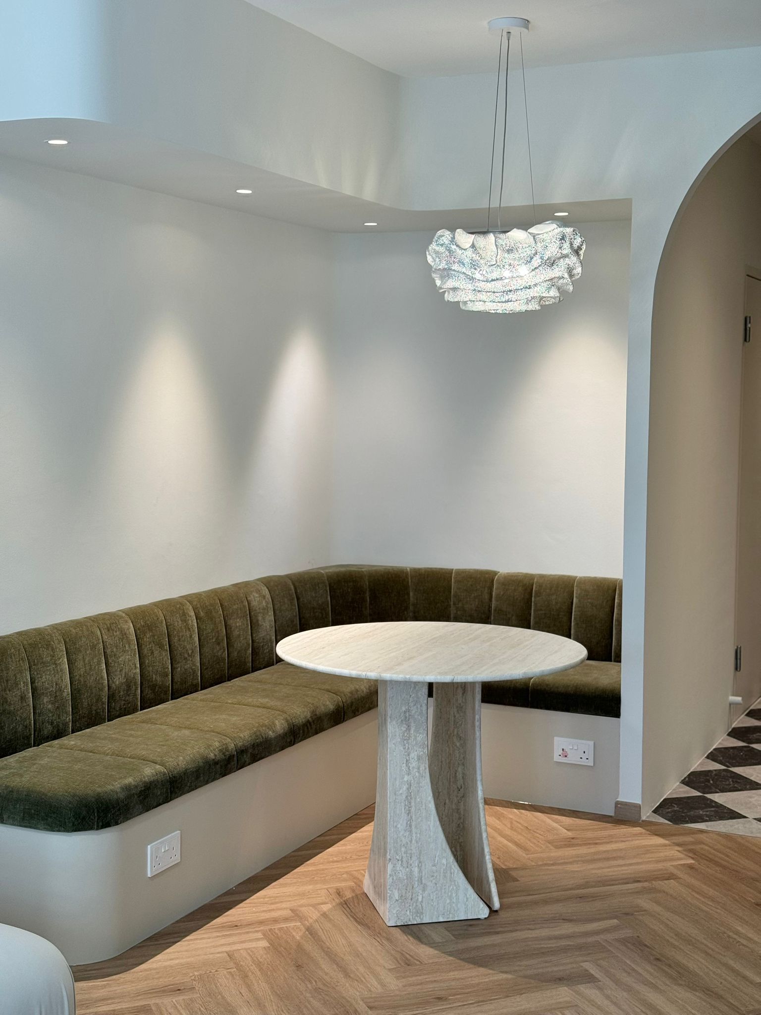 Calypso Travertine Dining Table | The Happy Place