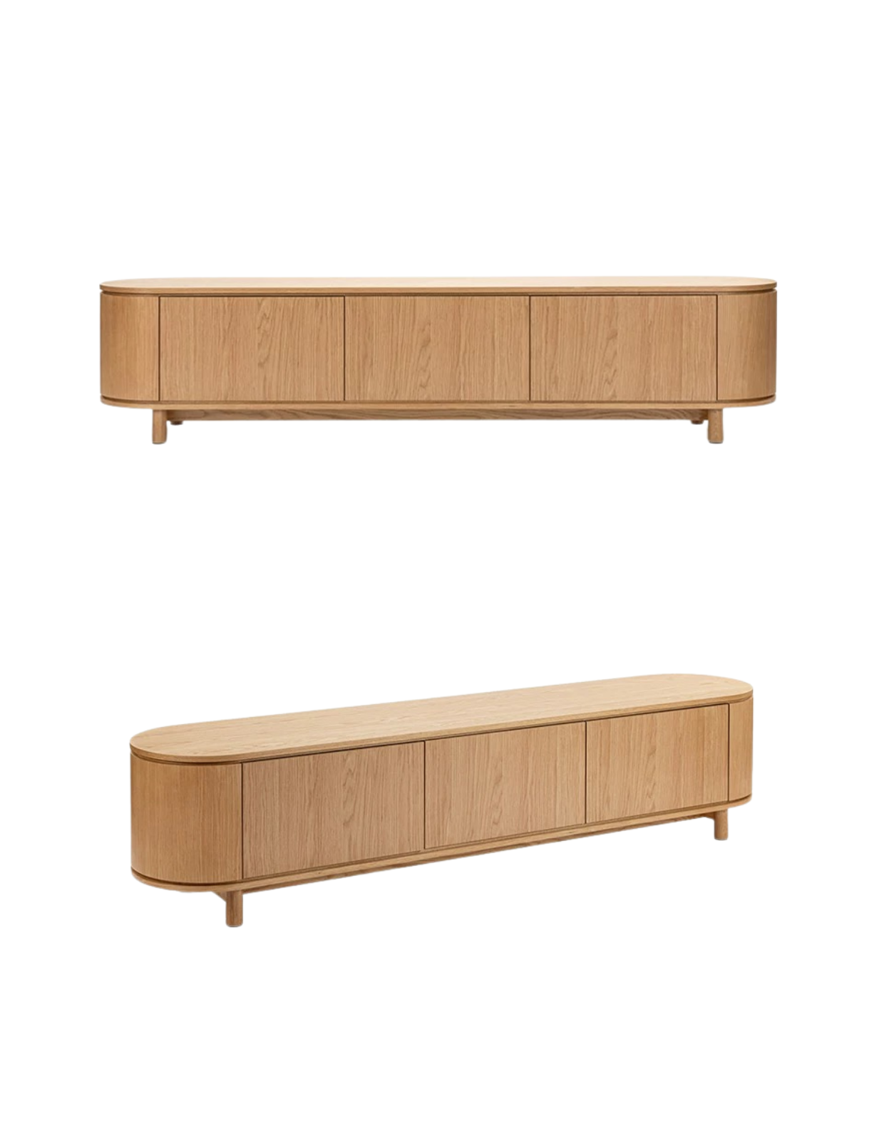 Forma Curved TV Console | The Happy Place