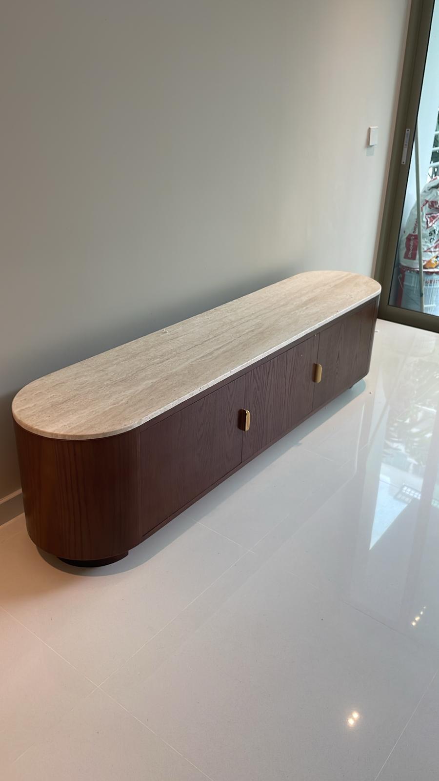 Forma Curved TV Console | The Happy Place